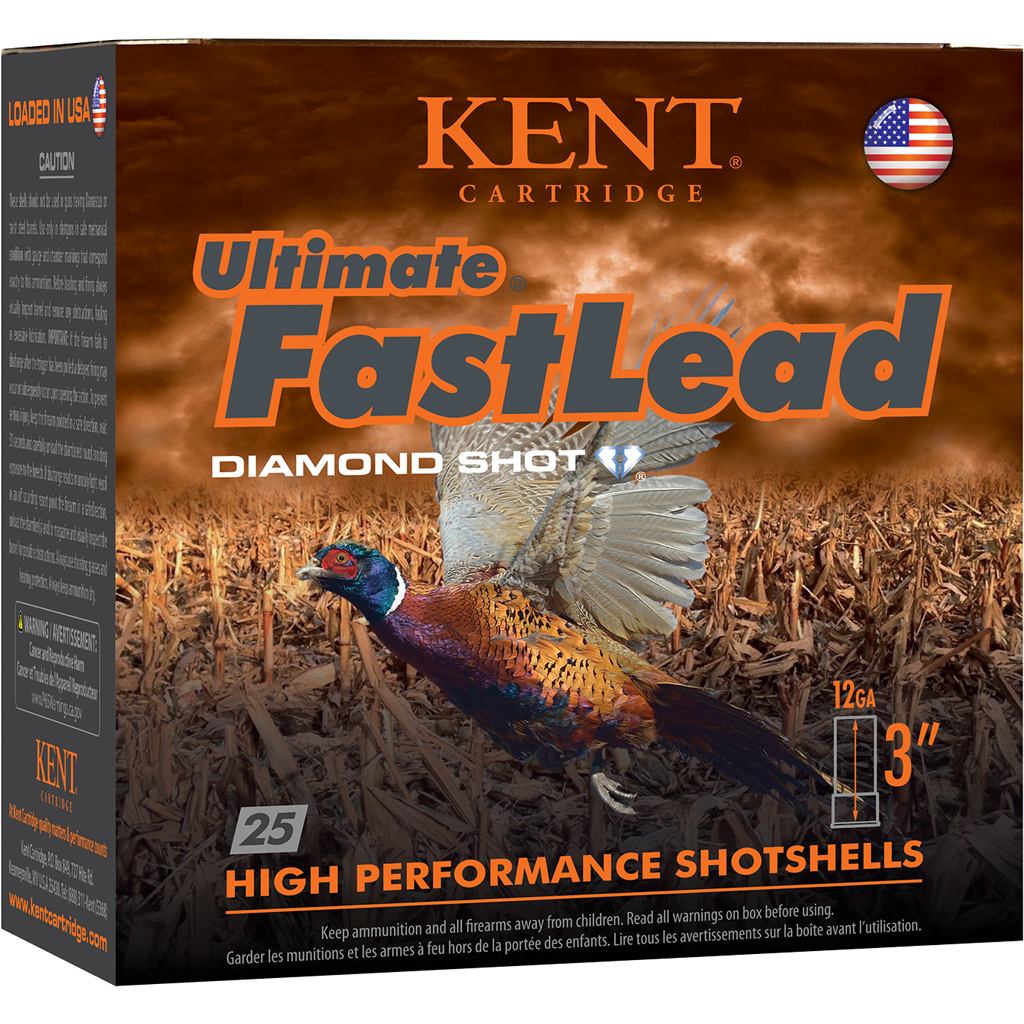 Kent Cartridge Ultimate Fast Lead Upland Load 12 Gauge 3 Inch 1 3/4 Oz ...