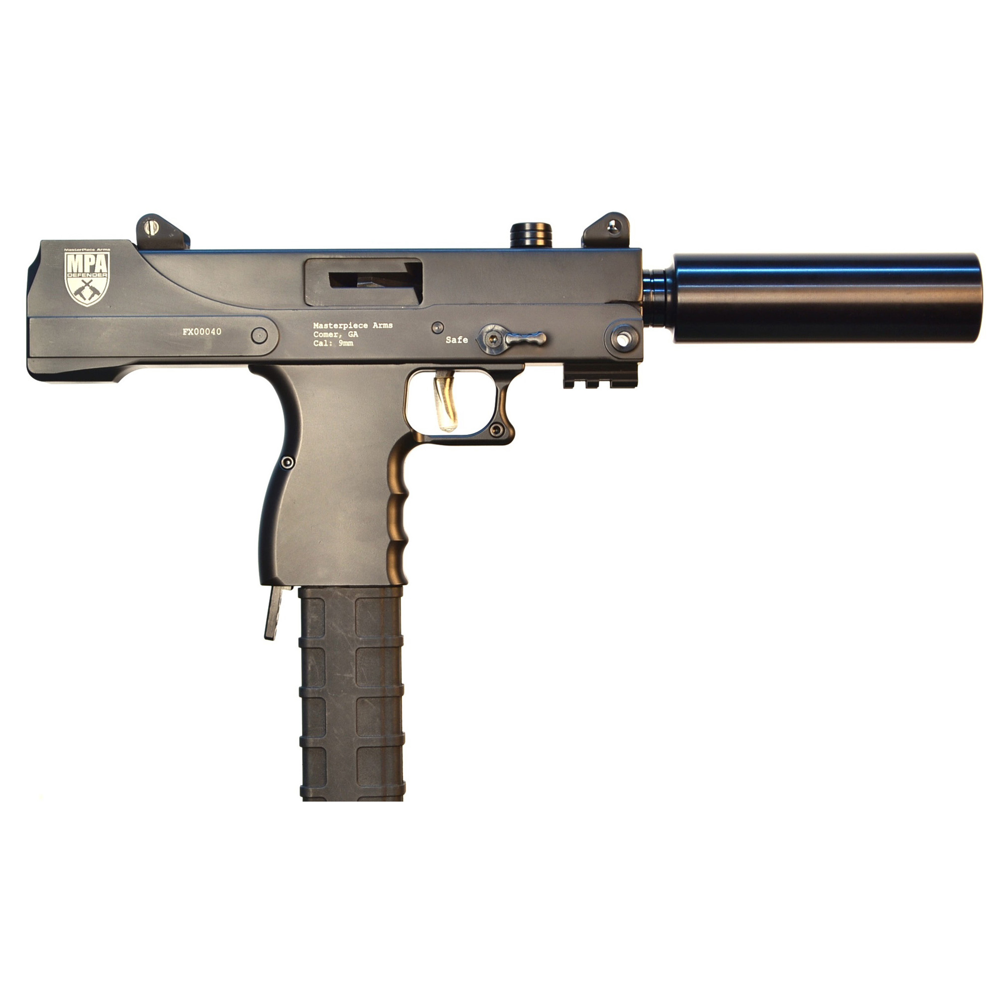 MasterPiece Arms MPA30T 9mm Semi-Automatic Pistol with 6-Inch Threaded ...