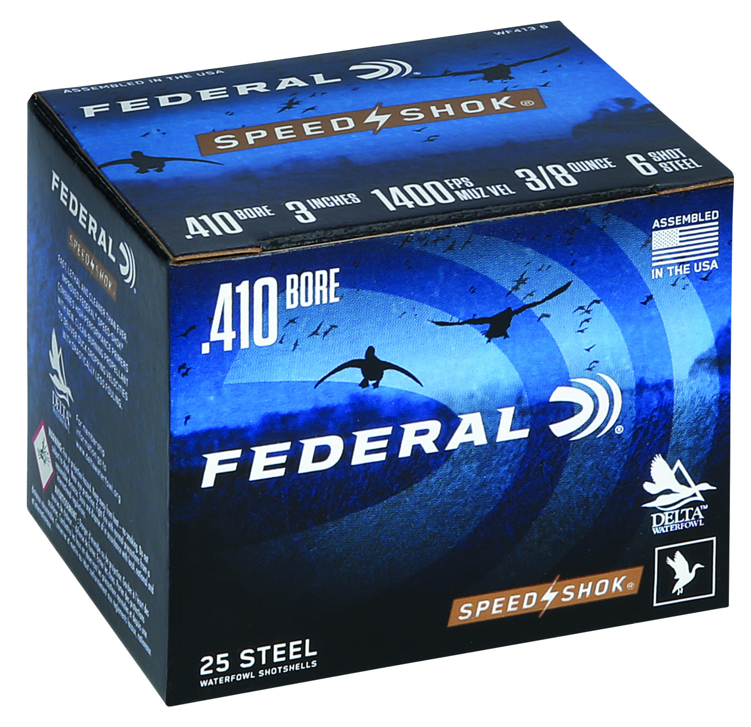 Federal WF4136 Speed-Shok 410 Gauge Steel Shotgun Shells, 3-inch, 6 ...