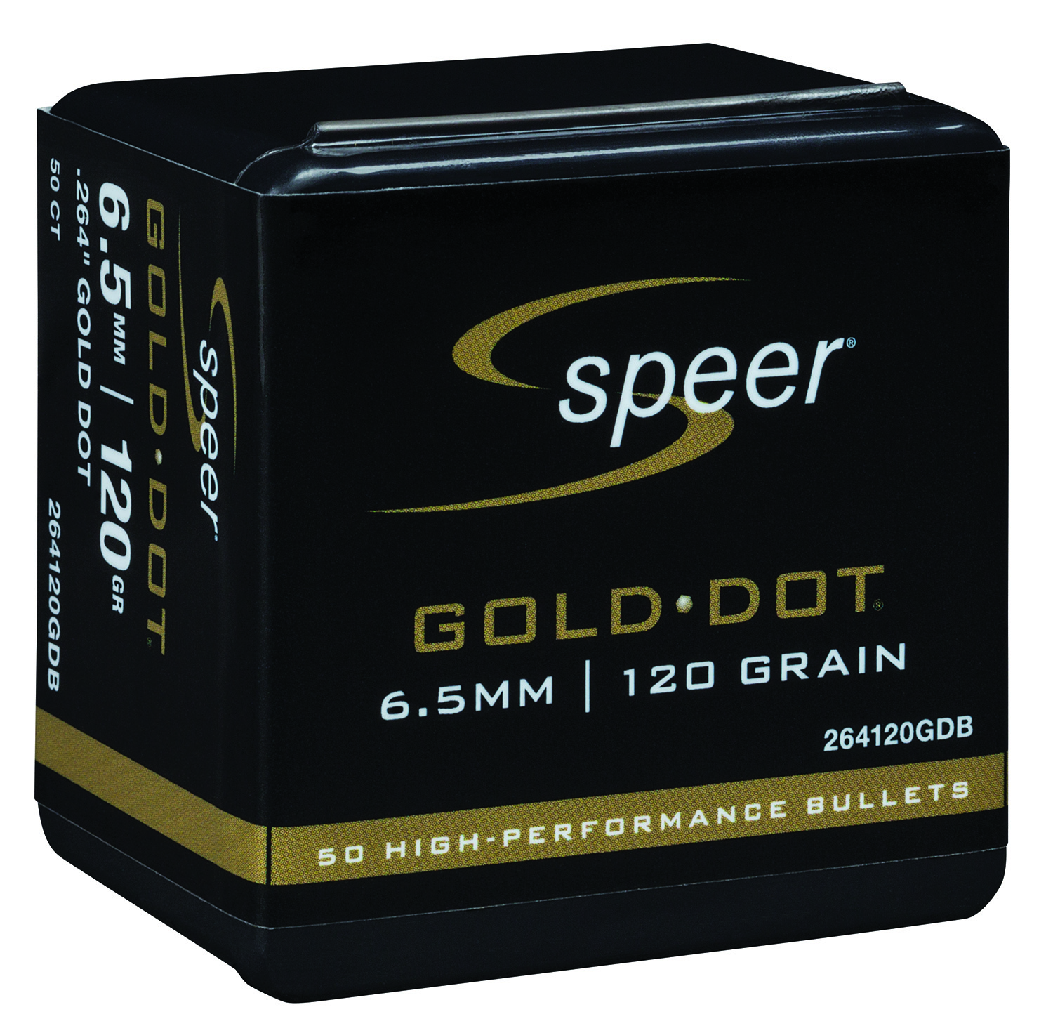 Speer Ammo 264120GDB Gold Dot .264 Caliber 120 Grain Bonded Soft Point ...