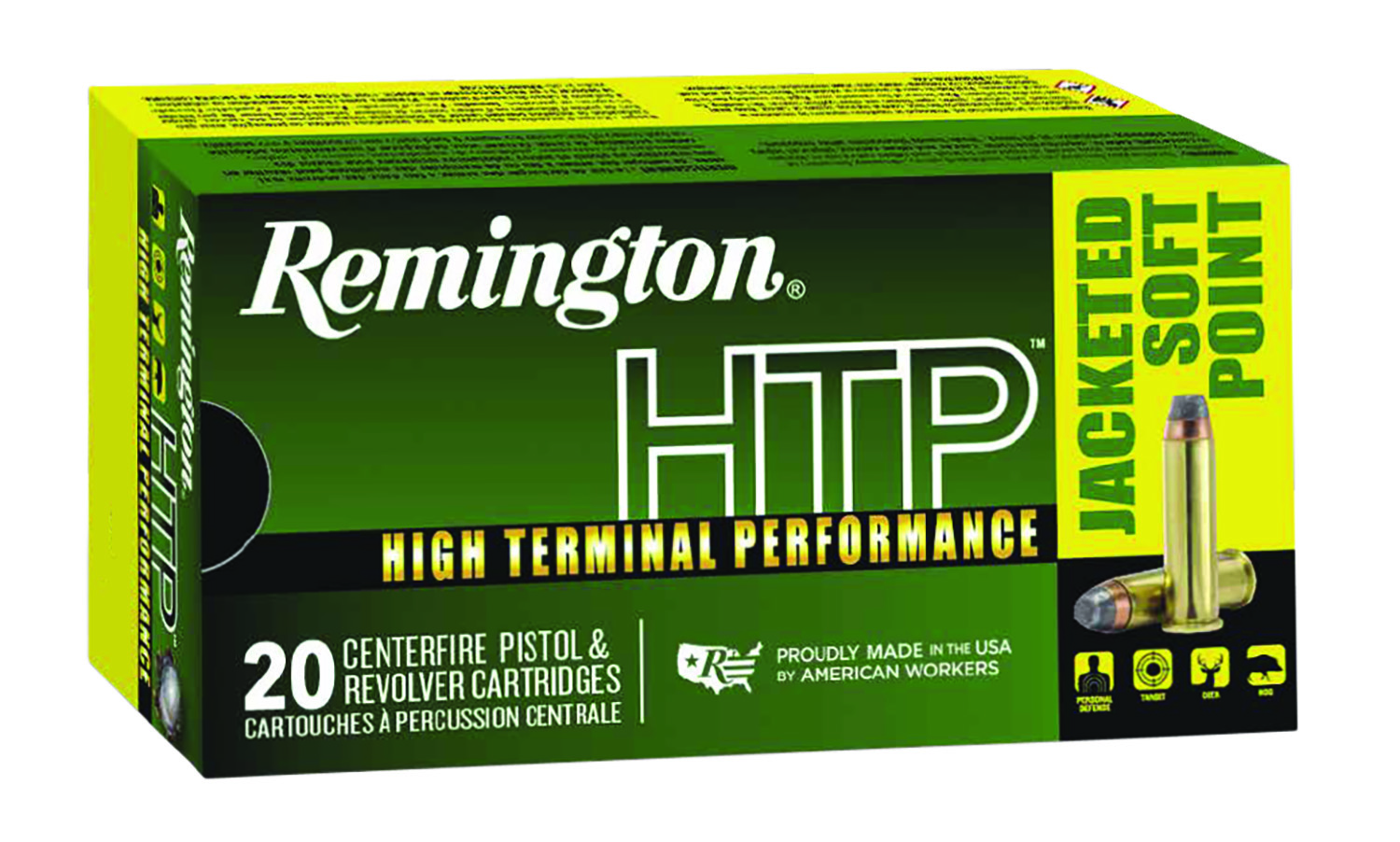 Remington Ammunition 23000 HTP 41 Rem Mag 210 Grain Jacketed Soft Point - Shotgun Shells at ...