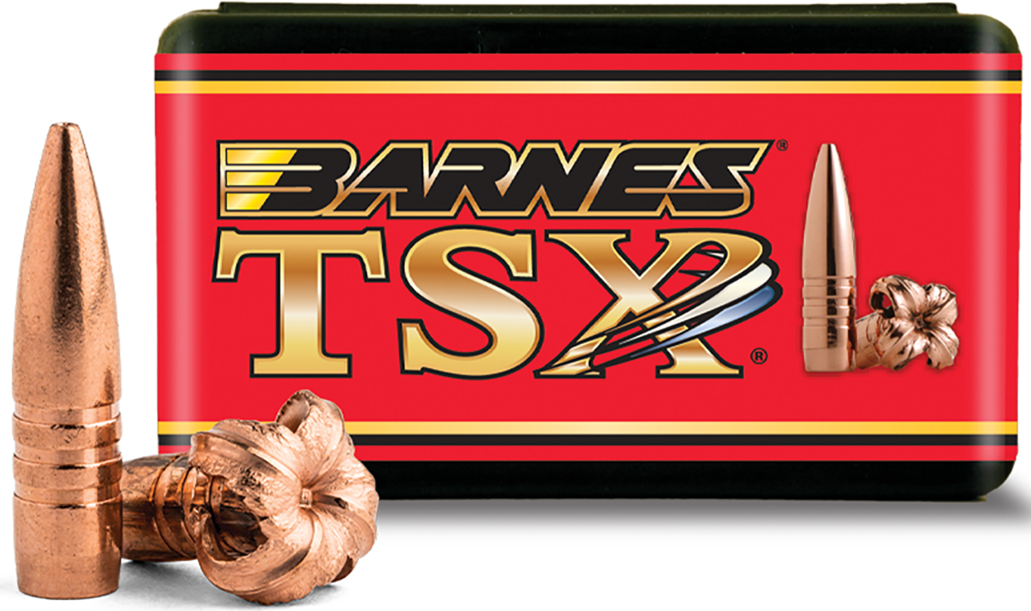 Barnes Bullets 31112 TSX 35 Rem 180gr Flat Base Trophy Hunter Bullet ...